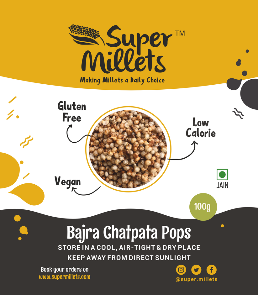 Bajra Chatpata Pops | Crunchy Gluten-Free Millet Snack – Super Millets