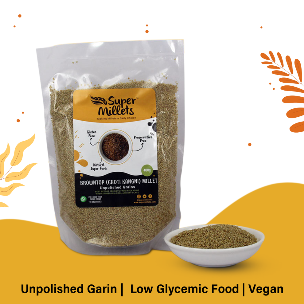Browntop Millet (Makra) Grain (400gms) ब्राऊनटॉप मिलेट (माक्रा) ग्रेन ...