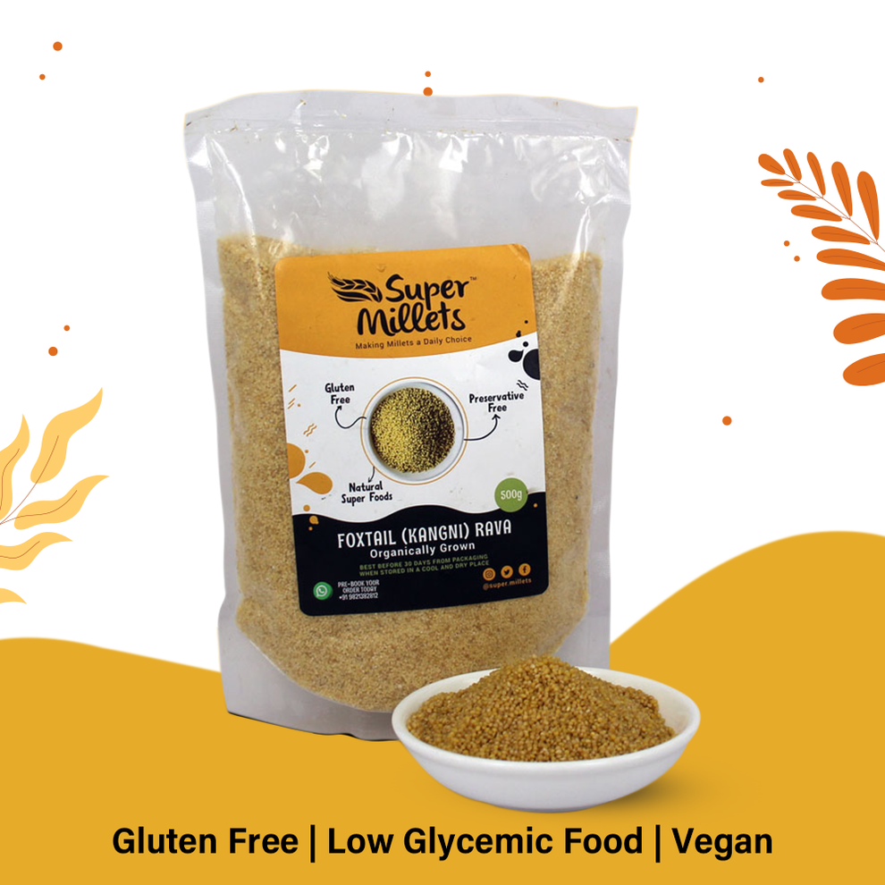 Foxtail Millet (Kangni) Rava(400gms) फॉक्सटेल मिलेट (कांगणी) रवा ...