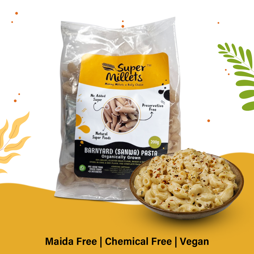 Barnyard Millet (Sanwa) Pasta – Super Millets